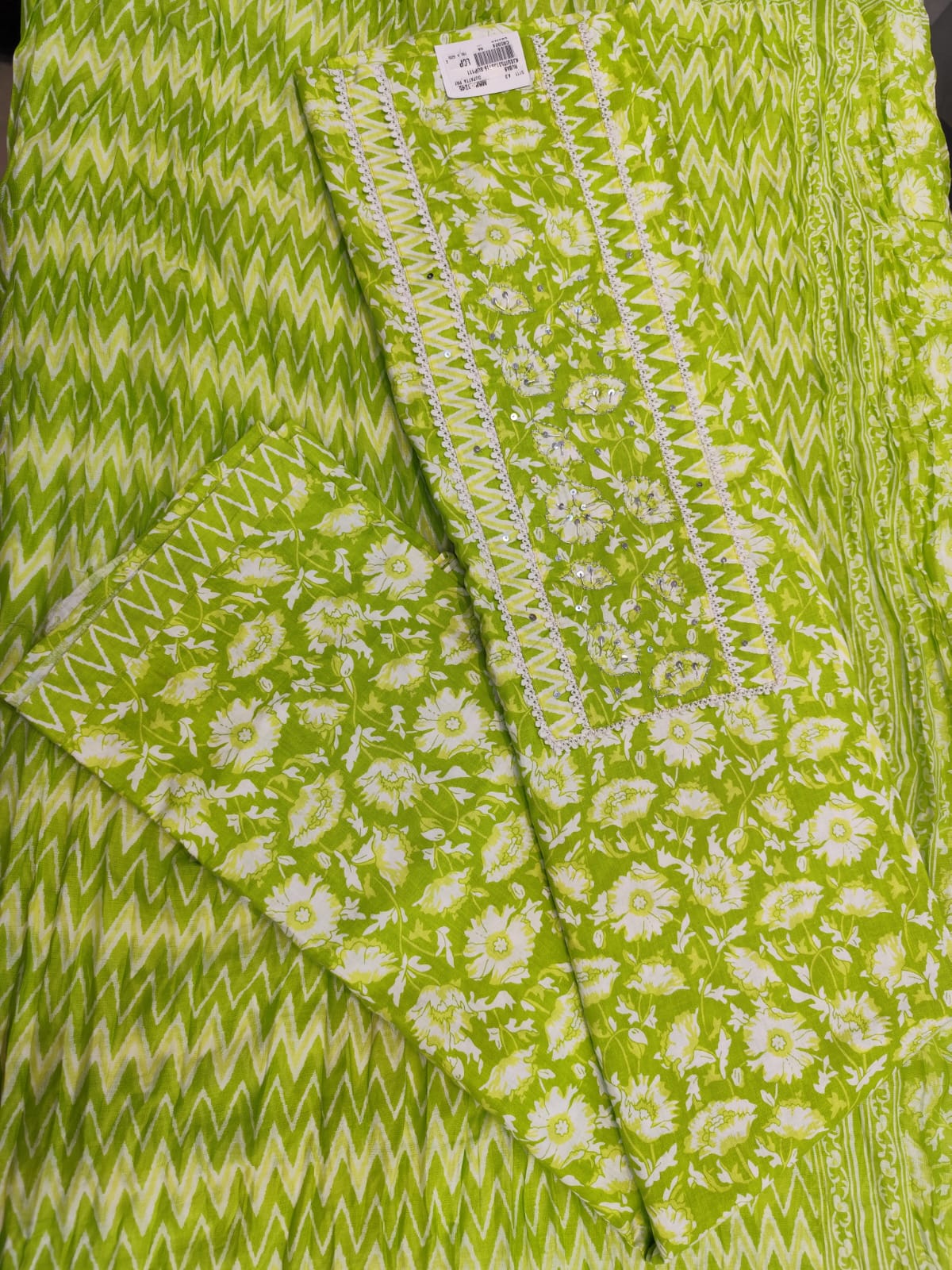 Cotton Suit With Cotton Dupatta – Bhatia Cloth House